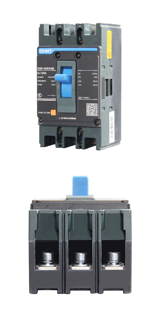 Chint NXM Molded Case Circuit Breaker 3 Pole 4 Pole NXM-63 125S 250S 400S 630S 380V 415V Icu up ...