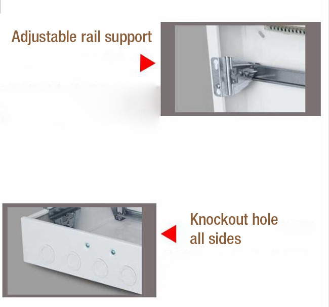 230V Lighting Distribution Box Surface Type Power Distro Box
