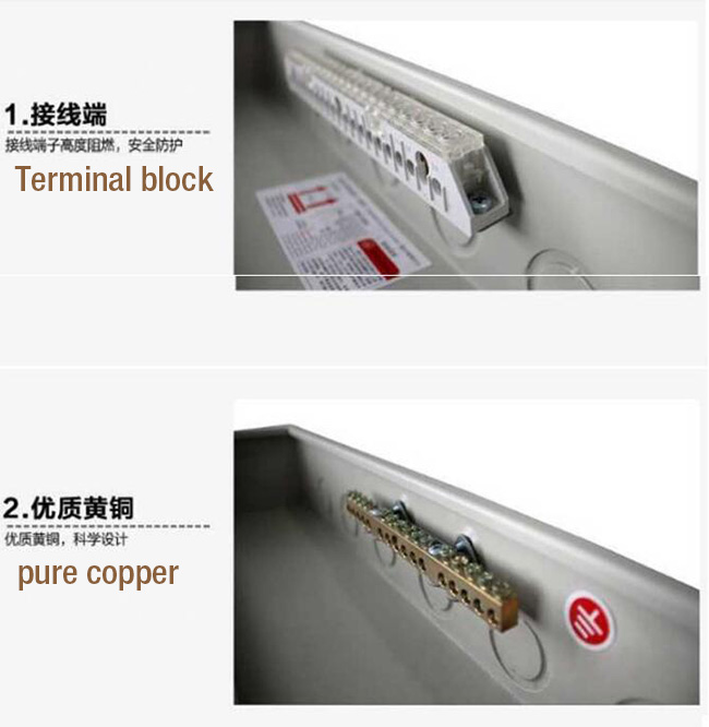 PZ30 ABB Metal Distribution Box , Metal Distribution Board Modules 200~230V