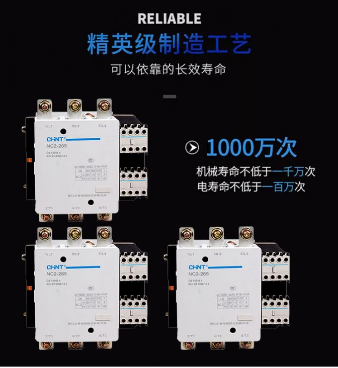 3P 4P NC2 Ac Contactor Switch , 3 Phase AC Contactor 115A~800A Coil ...