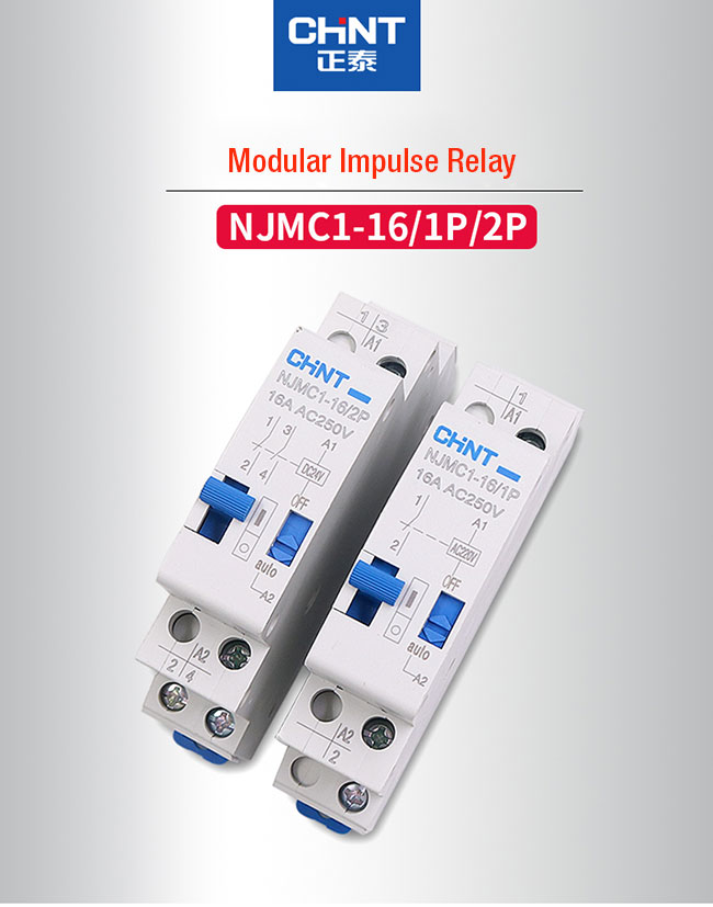Impulse Latching Relay Industrial Electrical Controls 1 Phase 16A 250V ...