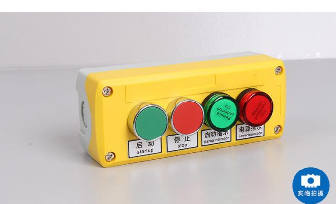 Waterproof Push Button Switch Box , Emergency Stop Button Box Indicator ...