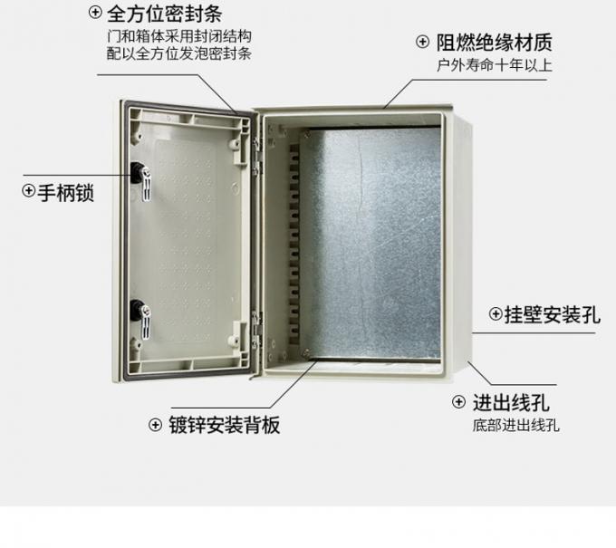 SMC/DMC Weatherproof Distribution Box FRPGRP Fiberglass Enclosure ...