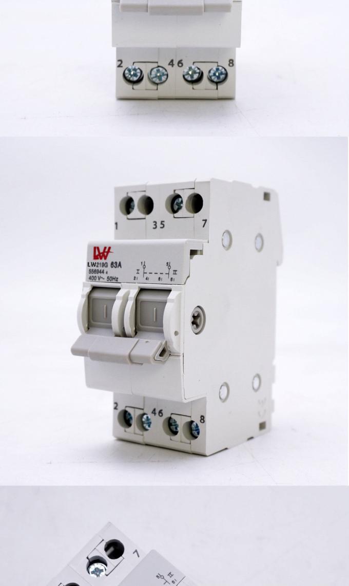 63A 1P 2P 3P 4P 230V 400V Manual Changeover Switch