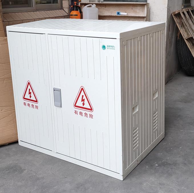 Lockable Free Standing Enclosure Box Of Polyester SMC Fiber Glass Material