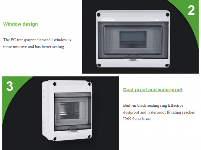 IP65 Waterproof Plastic Distribution Box ABS Plastic Electrical ...