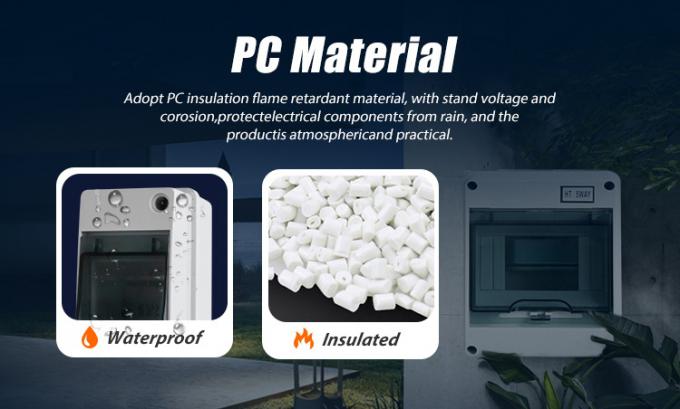 2 Way Waterproof Electric Distribution Box IP65 Plastic Electrical DB Boxes