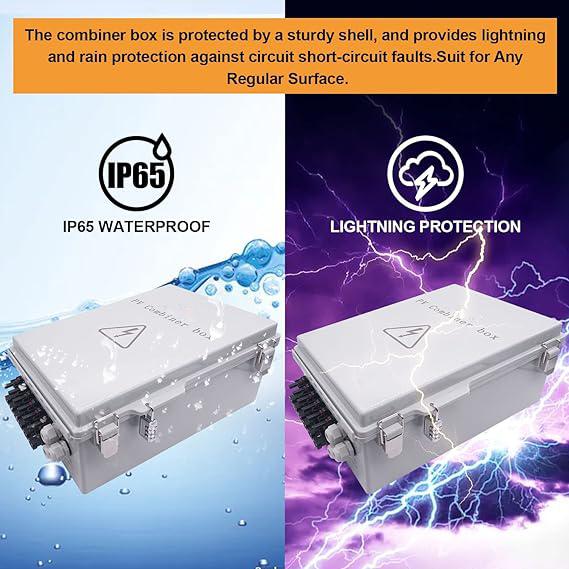 6 String Weatherproof Distribution Box For On-Grid / Off-Grid Solar ...