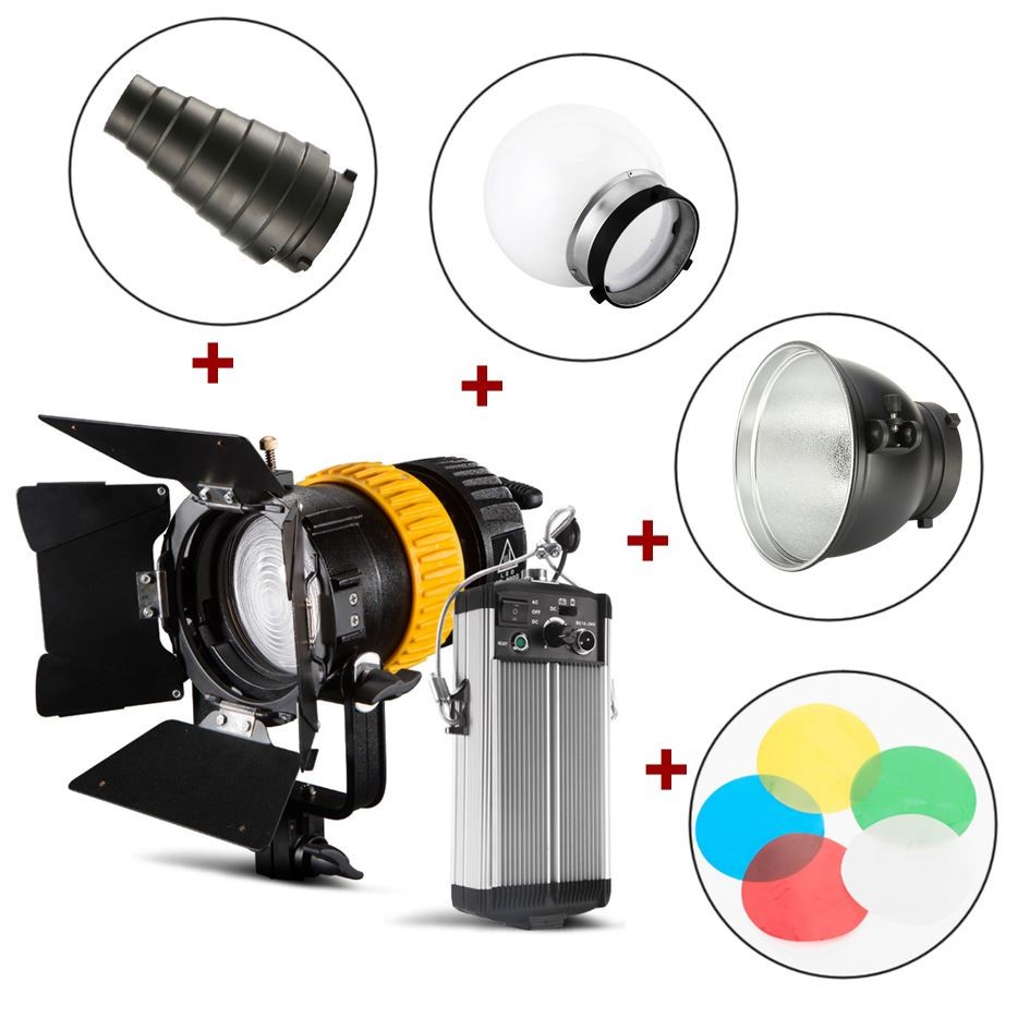 80W Spotlight LED Studio Lights Dual Color Temperature Control With ...