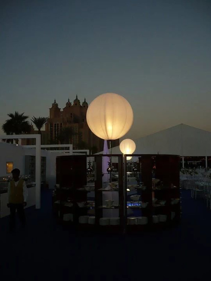 HMI 575W Film Grade Event Inflatable Led Balloon Lights Crystal Type